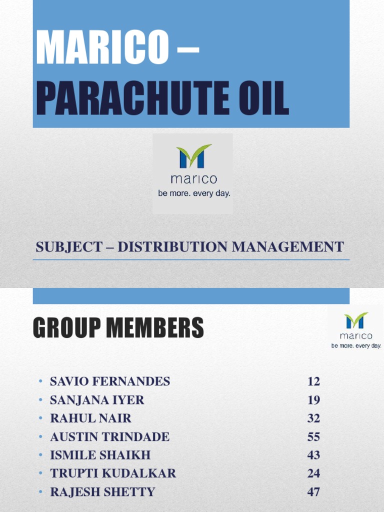 Marico - : Parachute Oil | PDF | Retail | Inventory