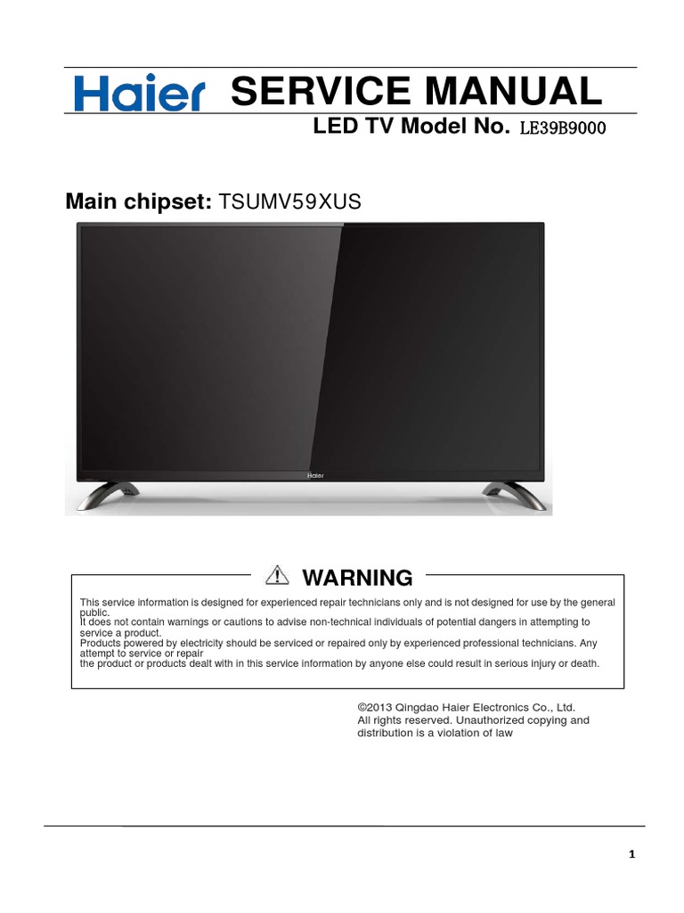 39B9 LE39B9000 TP - VST59S.PB813 SMv1.0 PDF | PDF | Electrostatic ...