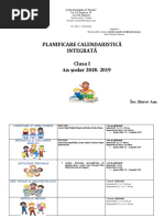 Schema Orara Clasa I | PDF
