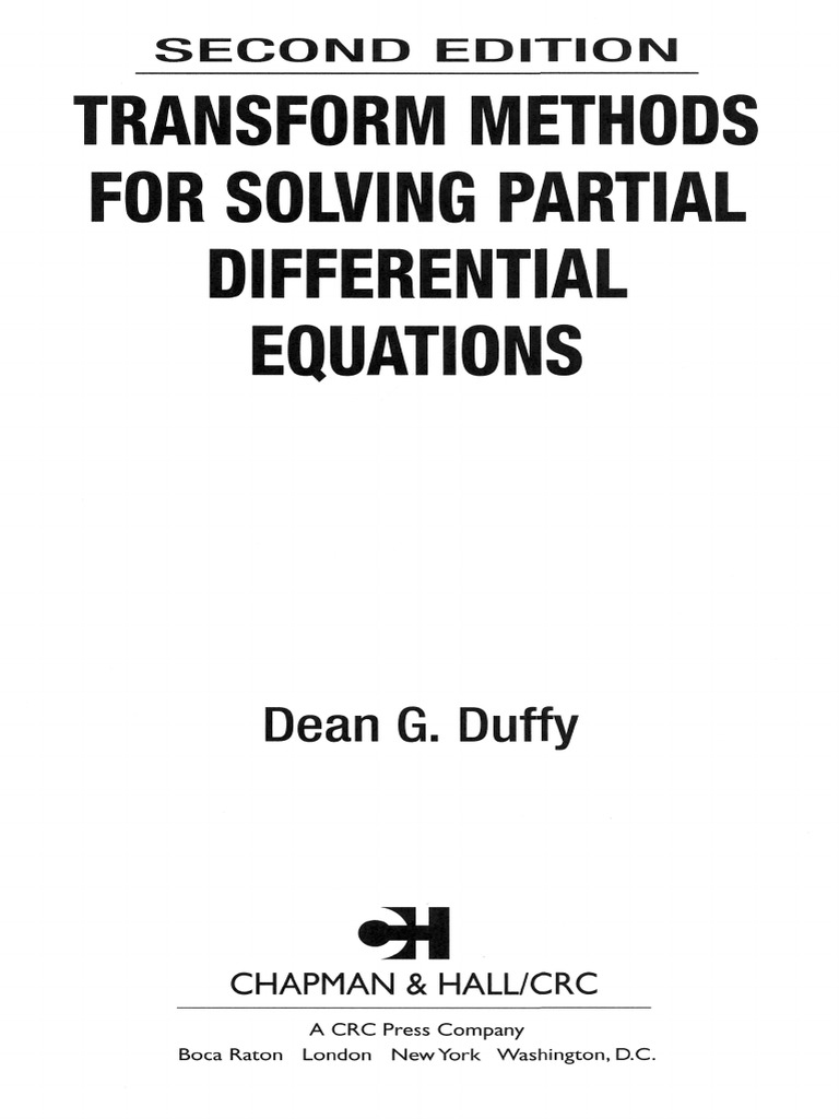 Transform Methods: Partial Differential Equations | PDF | Partial Differential Equation ...