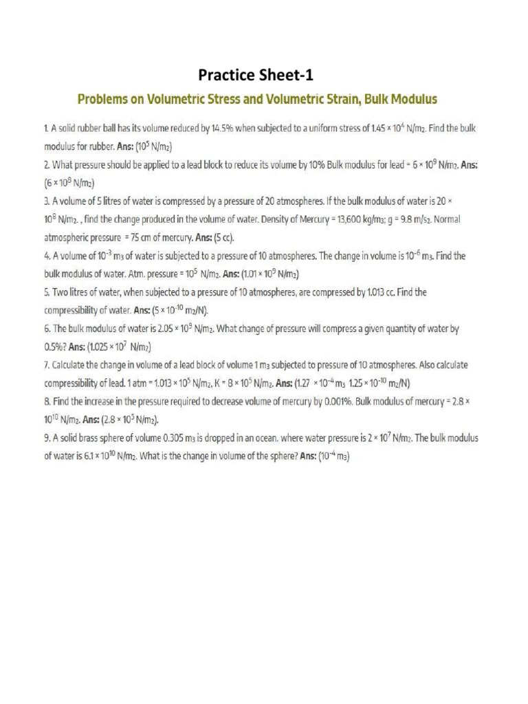 Practice Sheet | PDF