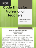 Code of Ethics For Professional Teachers Powerpoint Presentation | PDF ...