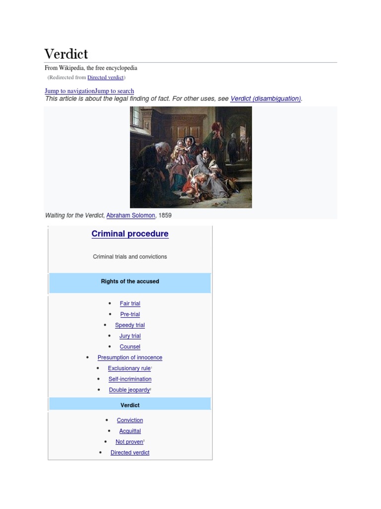 Verdict Criminal Procedure Pdf Verdict Life Imprisonment
