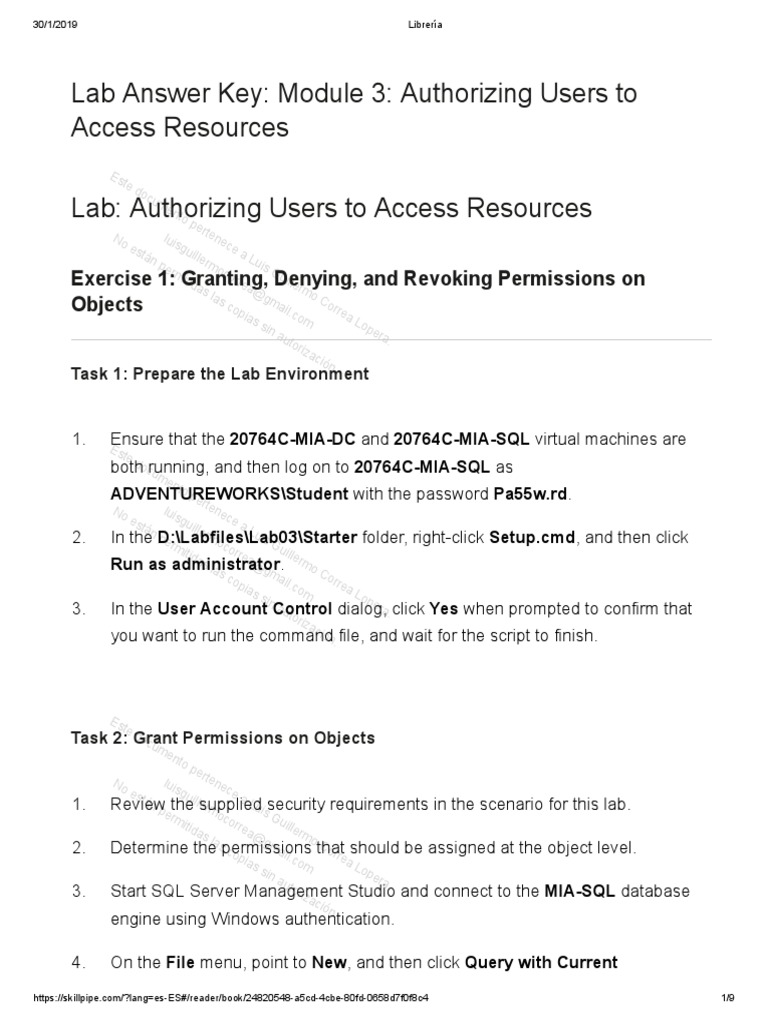 Lab Modulo 3 SQL Server | PDF | Microsoft Sql Server | Data Management ...