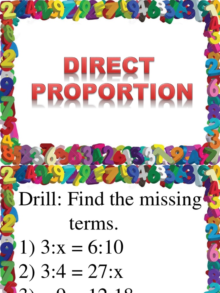 Proportional Reasoning and Problem Solving: Exploring Direct and ...