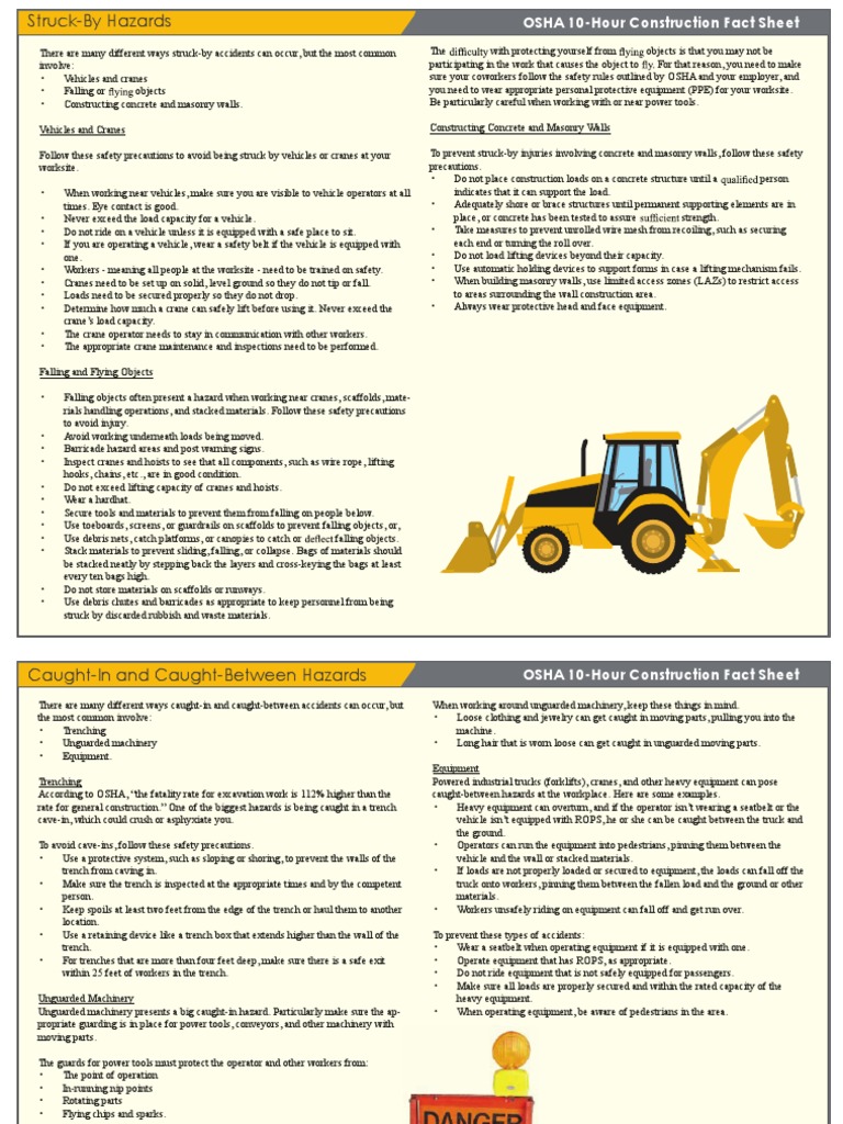 Caught-In and Caught-Between Hazards PDF | PDF | Crane (Machine ...