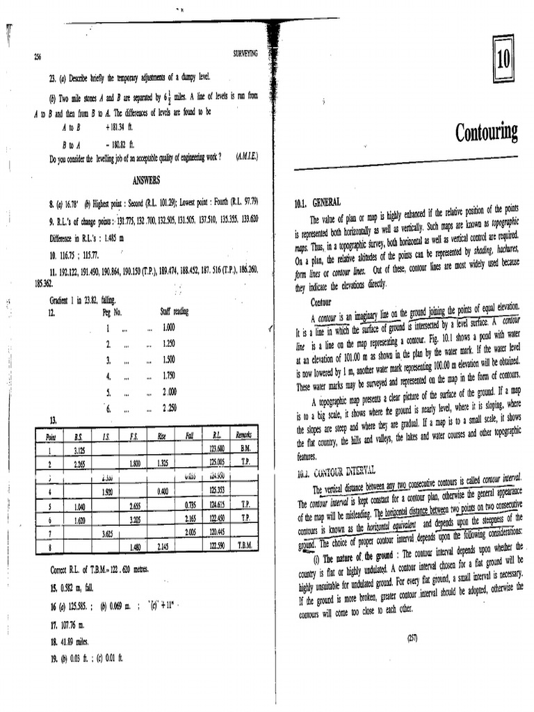 Contouring: (B) Two | PDF | Contour Line | Geometry