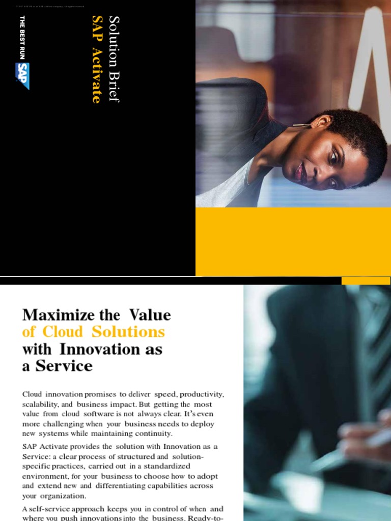 SAP Activate - Innovation As A Service | PDF | Sap Se | Cloud Computing