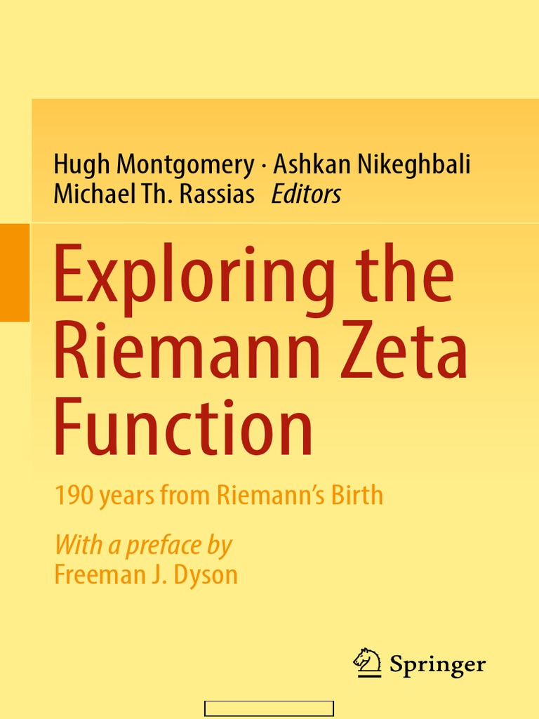 Exploring The Riemann Zeta Function: 190 Years From Riemann's Birth ... Exploring The Riemann Zeta Function: 190 Years From Riemann's Birth ...