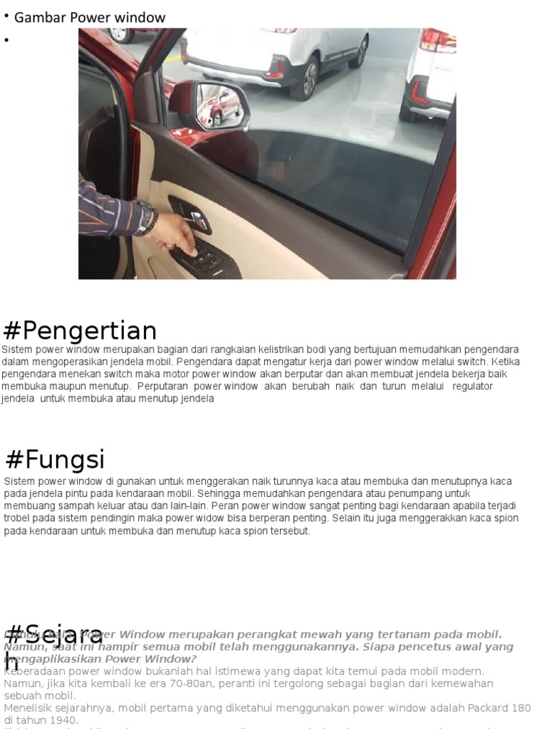 SISTEM POWER WINDOW MOBIL | PDF