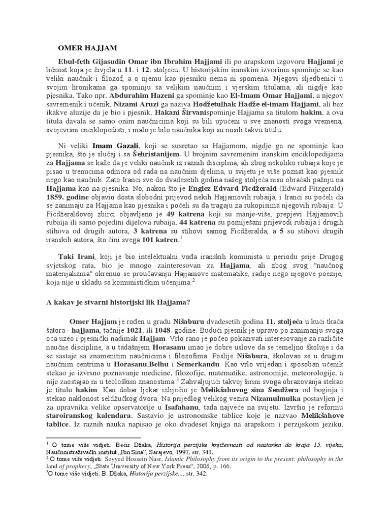 Omer Hajjam | PDF