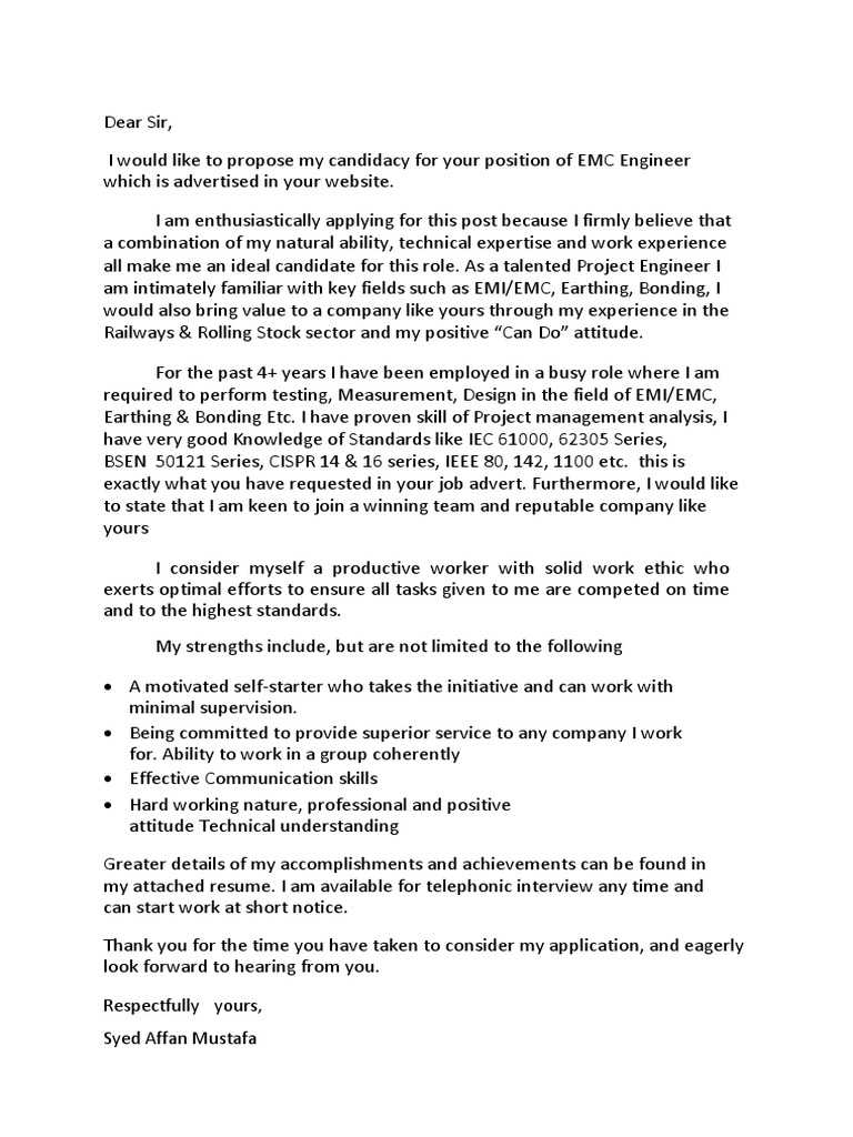 Respectfully Yours, Syed Affan Mustafa | PDF