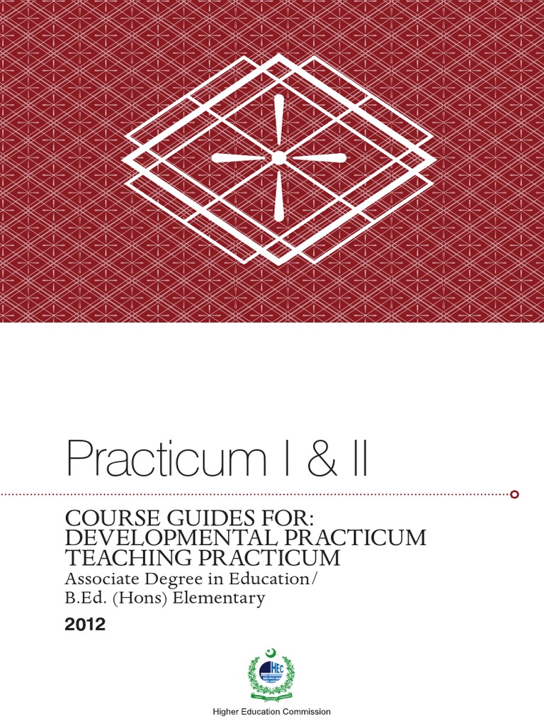 Practicum I & II: Course Guides For: Developmental Practicum Teaching ...