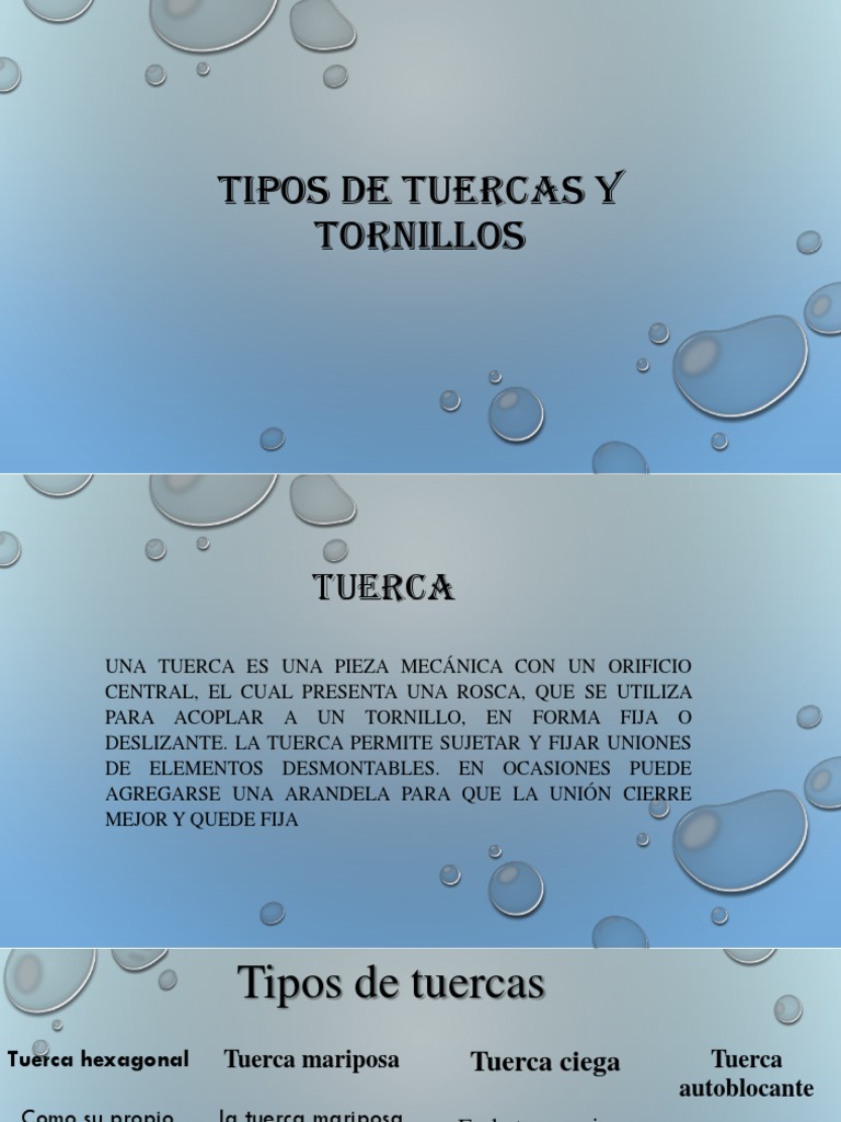 Los diferentes tipos de tuercas y tornillos: sus características y usos ...