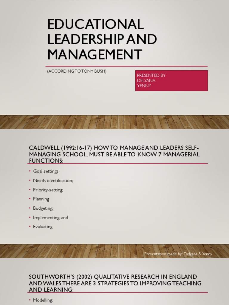 Educational Leadership Models Explained | PDF | Transformational ...