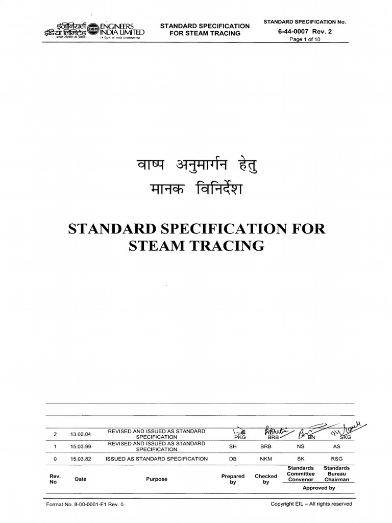 6-44-0007-REV 2 Steam Tracing PDF | PDF