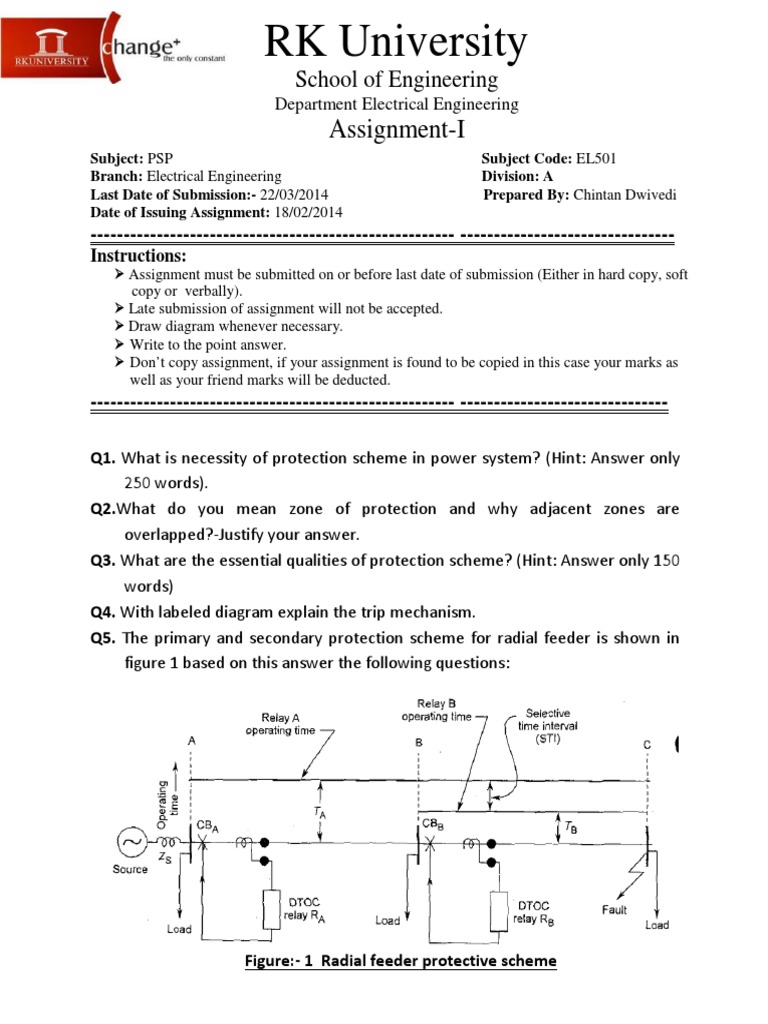Electrical Engineering PSP Assignment | PDF