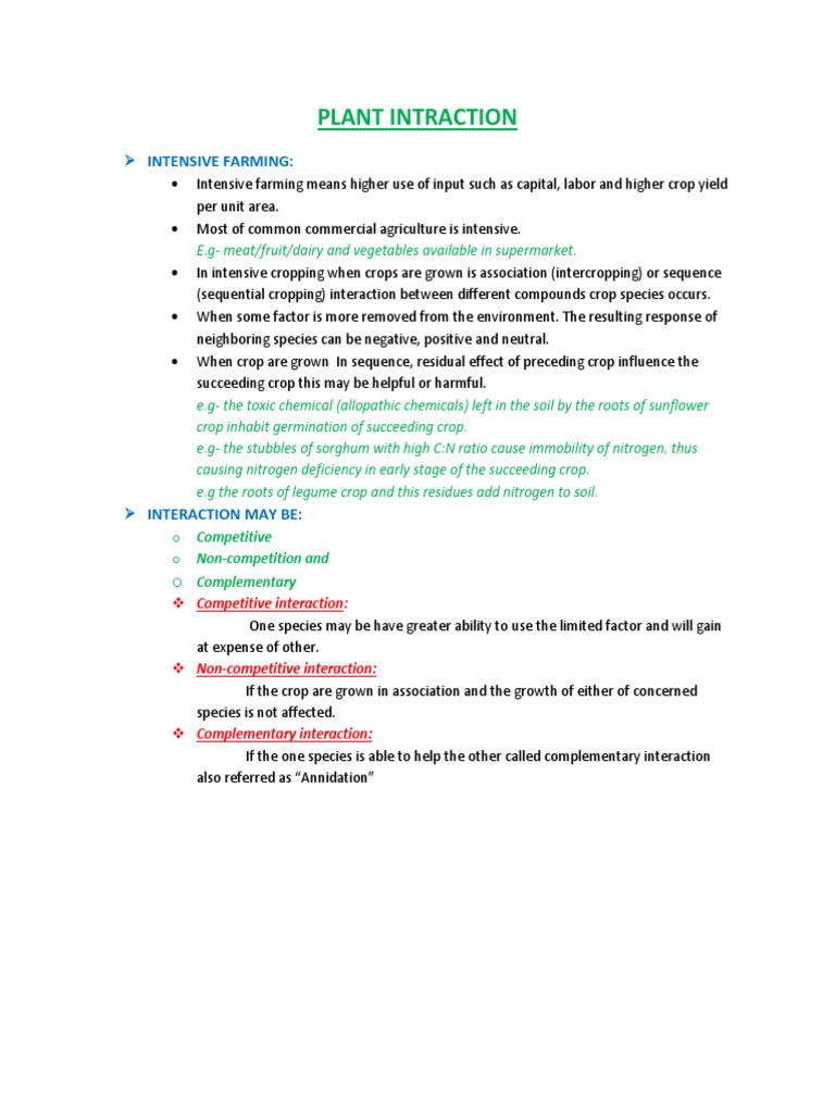 Plant Intraction | PDF | Technology & Engineering