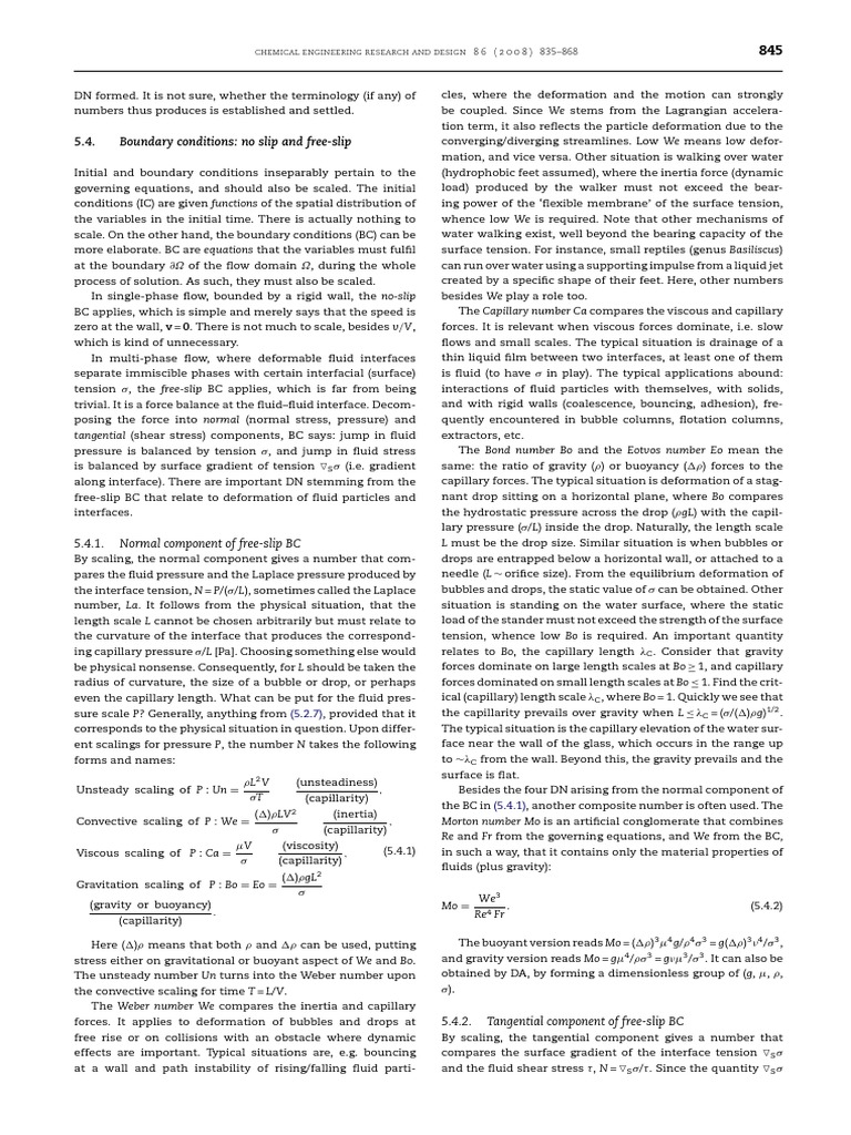Analysis of Dimensionless Numbers Relevant to Multi-Phase Fluid Flow ...