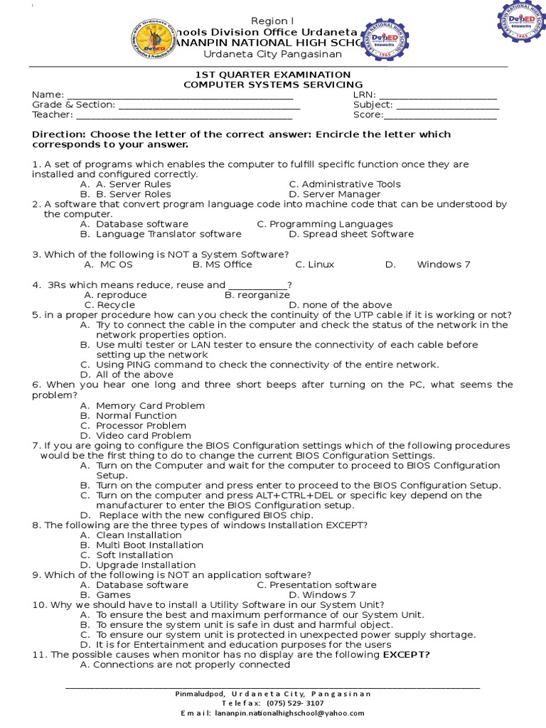 CSS Exam | PDF | Booting | Installation (Computer Programs)