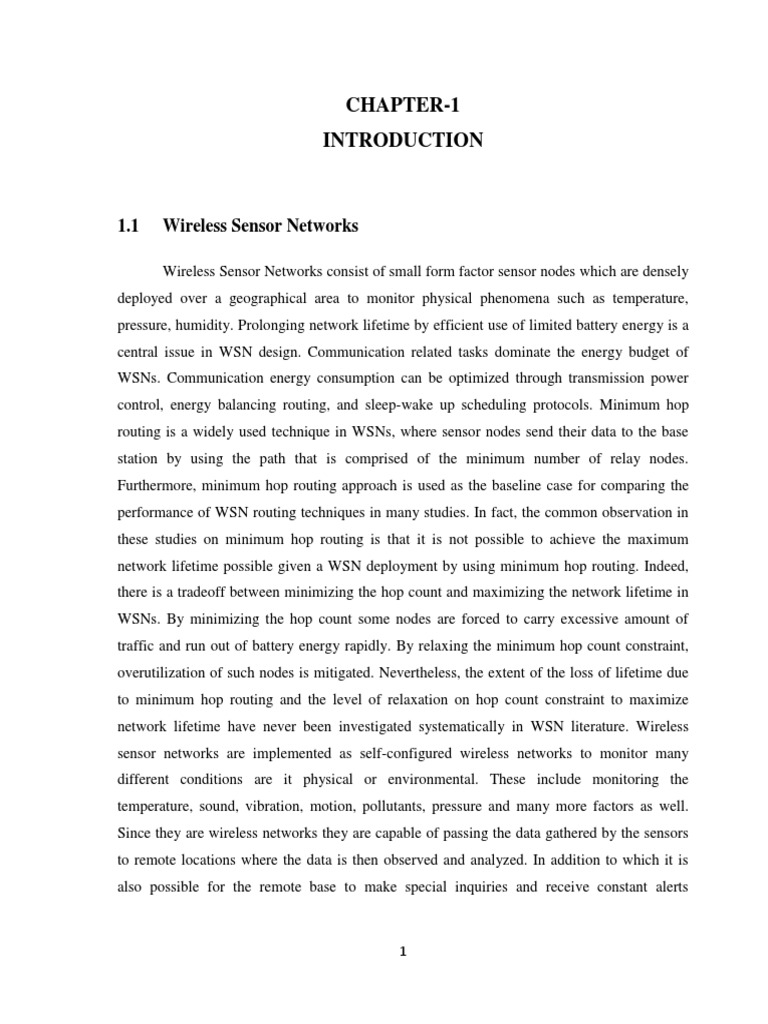 6512 Thesis Modified | PDF | Wireless Ad Hoc Network | Wireless Sensor Network