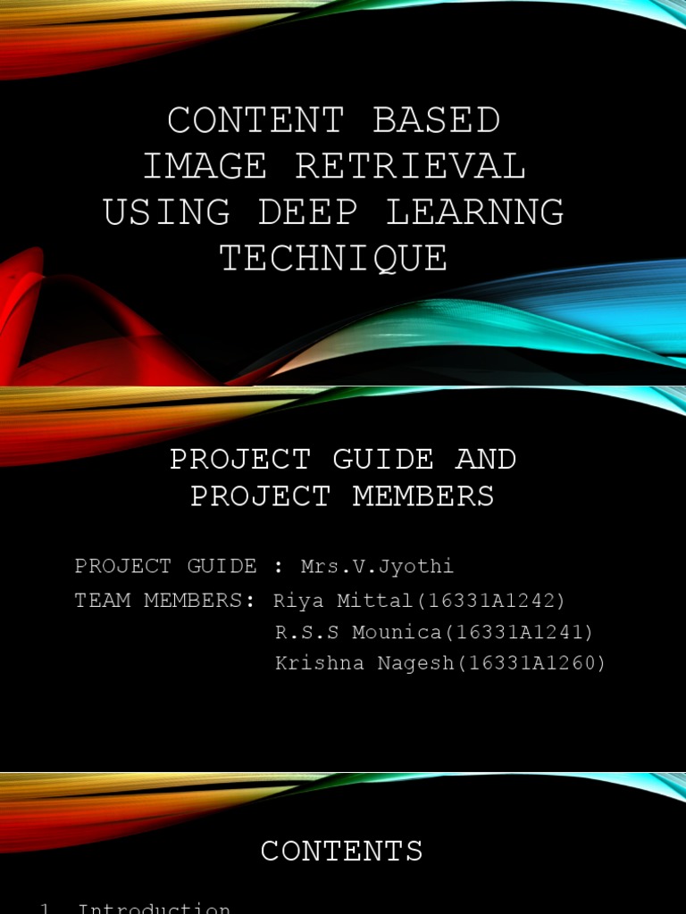 Content Based Image Retrieval Using Deep Learnng Technique | Download Free PDF | Computational ...