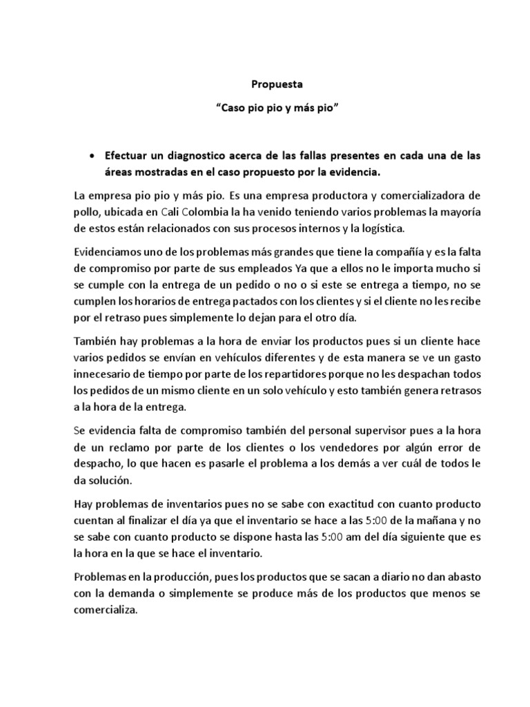 El Caso Pio Pio y Mas Pio | PDF | Inventario | Software