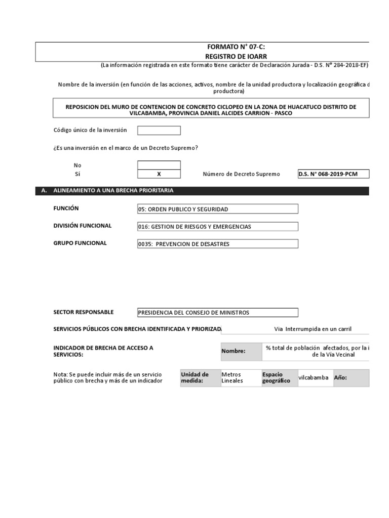Formato 7c Huacatuco | Pdf | Economias | Business
