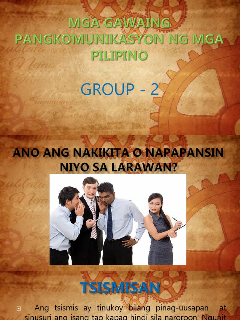 Ang Mga Tsismosa | PDF