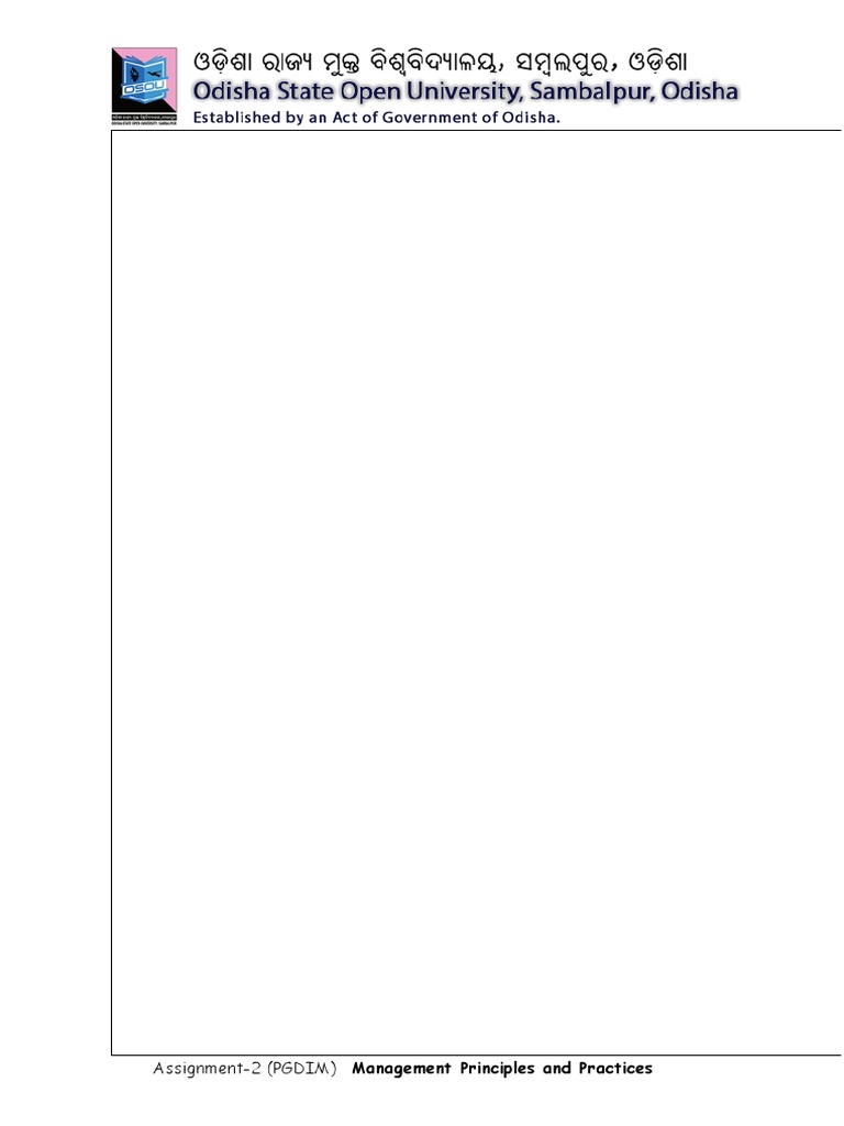 Osou Assignment Solution | PDF