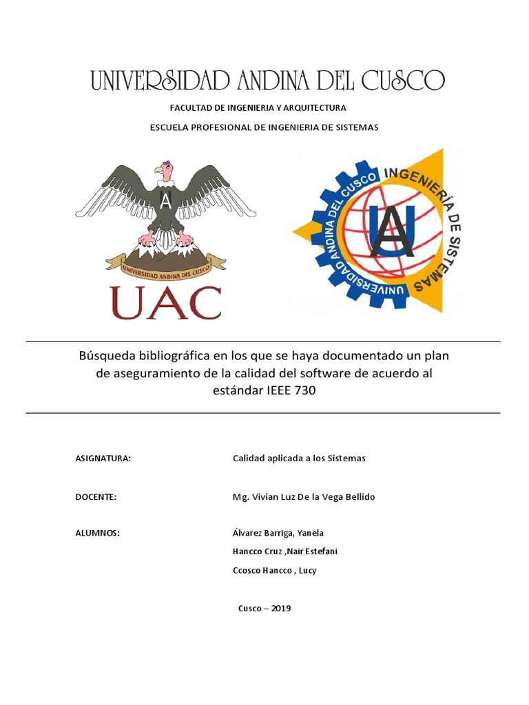 Ieee 730 | PDF | Software | Calidad (comercial)