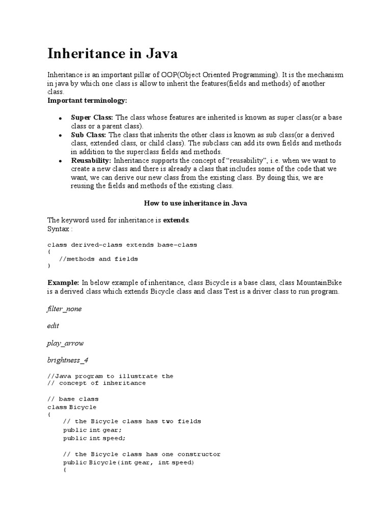 Inheritance Pdf Pdf Inheritance Object Oriented Programming Class Computer Programming