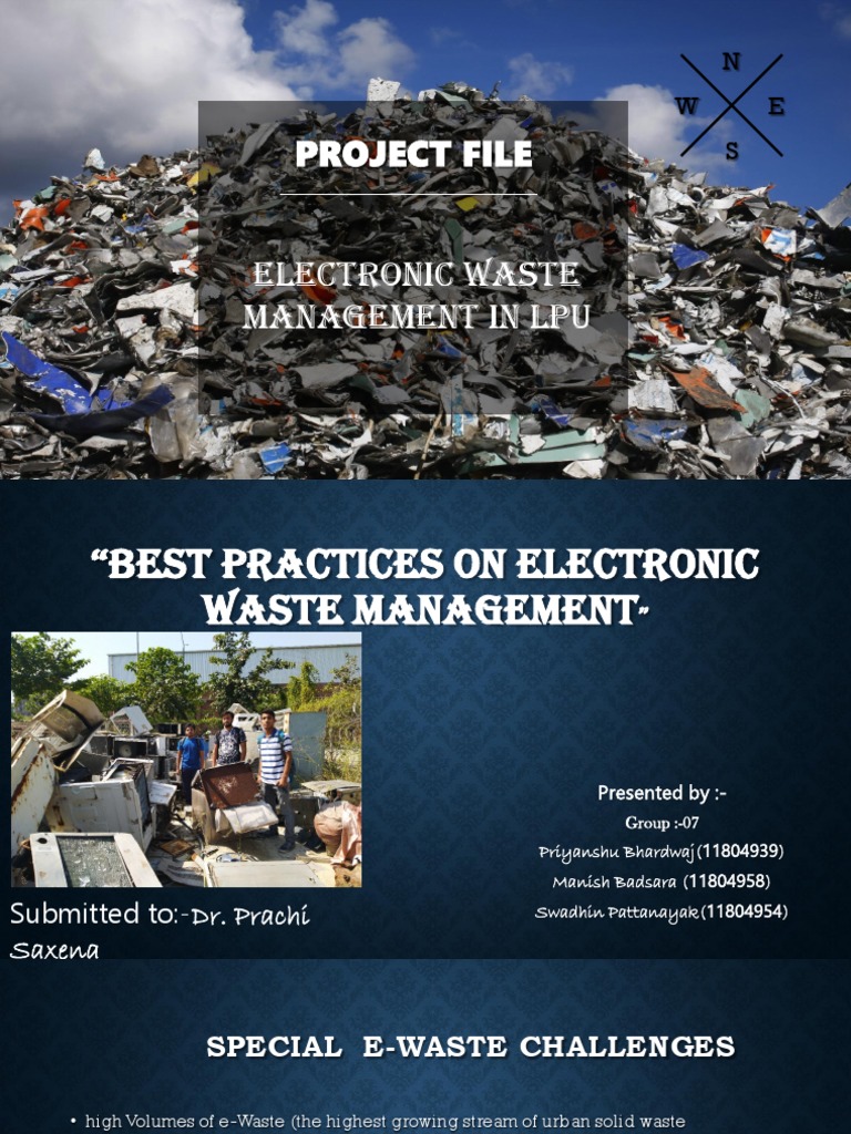Project File: Electronic Waste Management in Lpu | PDF | Electronic ...