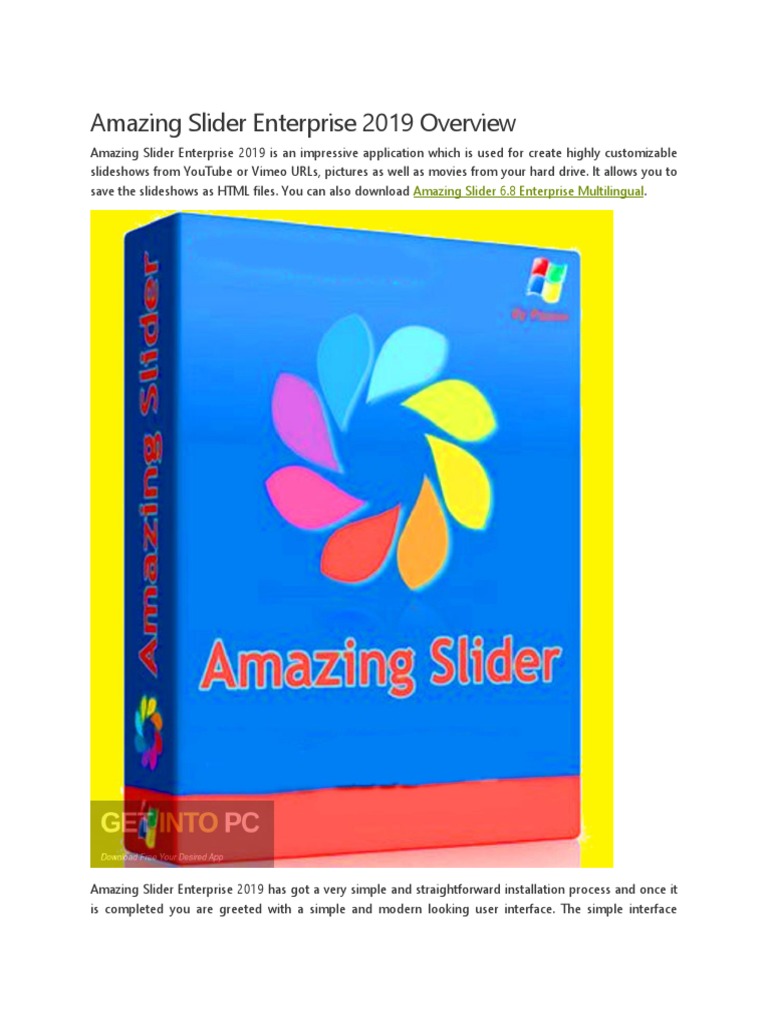 Amazing Slider Enterprise 2019 | Download Free PDF | Microsoft Windows ...