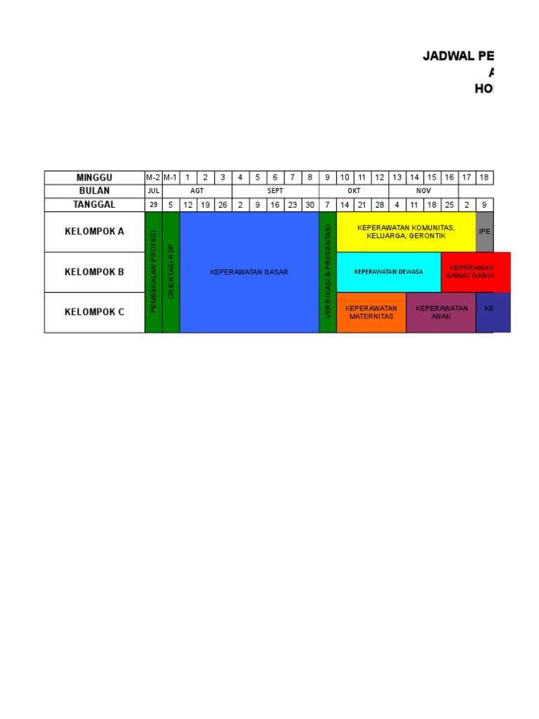 Rencana Jadwal Profesi Xxvii | PDF