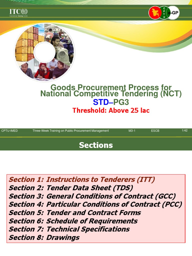 Goods Procurement Process For NCT | PDF | Procurement | Specification (Technical Standard)