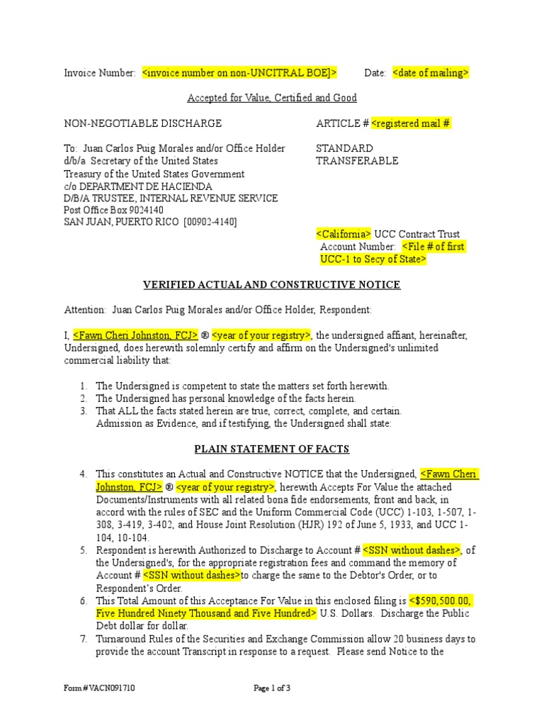 Constructive Notice | PDF | Uniform Commercial Code | Notary Public