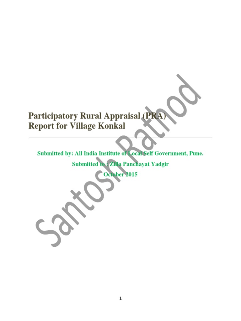 Participatory Rural Appraisal | PDF | Agriculture | Nature
