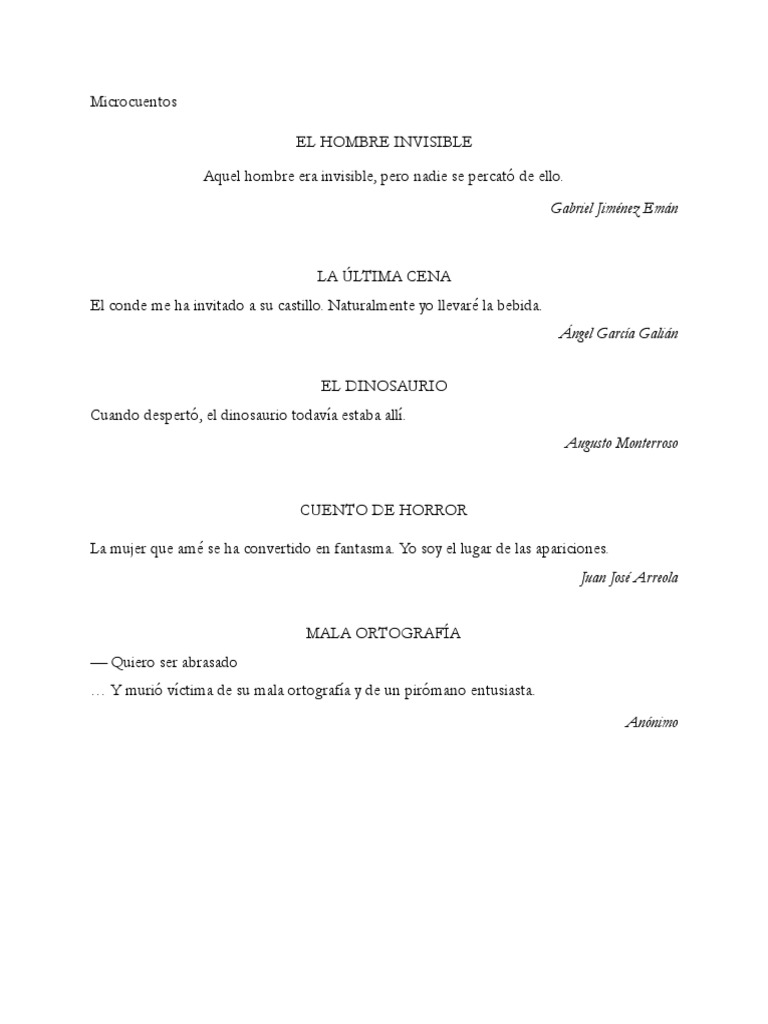 Micro Cuento S | PDF