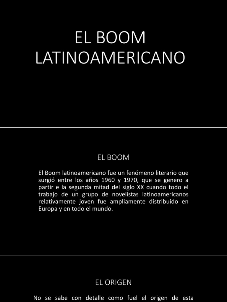 El Boom Latinoamericano: Autores y Obras | PDF | Historia | Clásicos