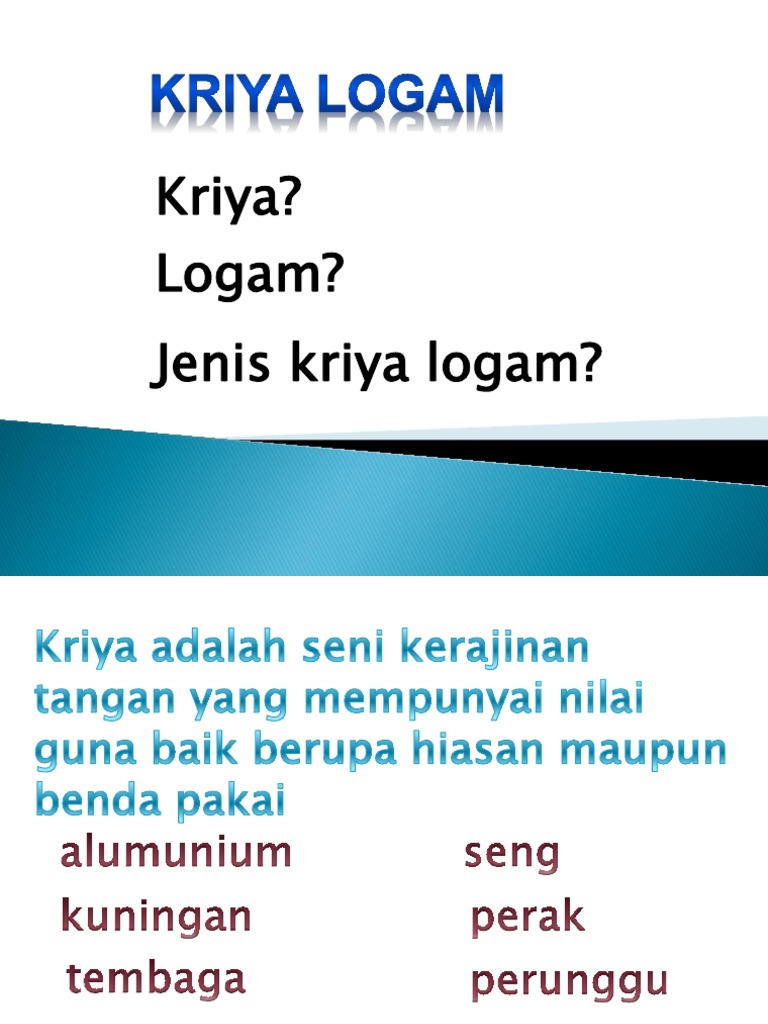 Kriya Logam XI s1 | PDF