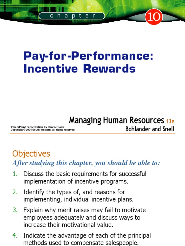 Incentive Reward As HRM Tool | PDF | Executive Compensation | Employee ...