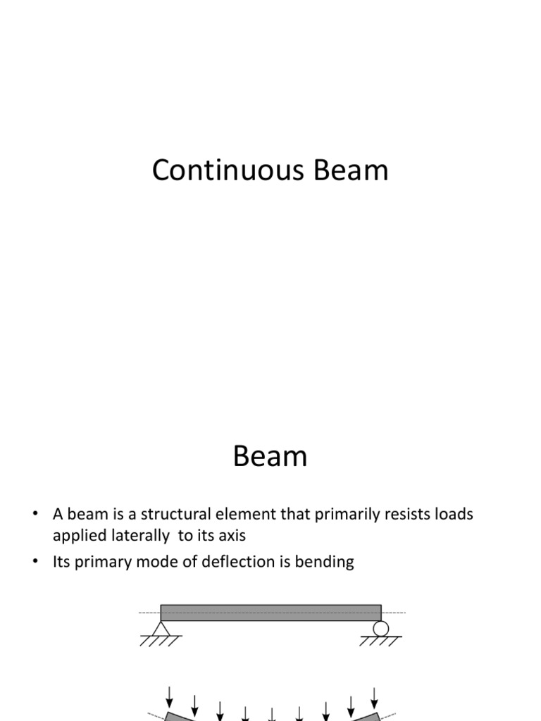Continous Beam | PDF | Beam (Structure) | Bending