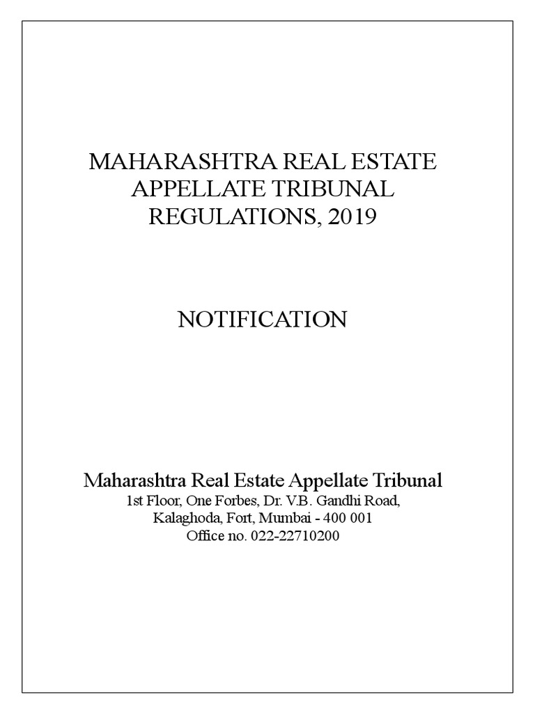 MAHAREAT Regulations 2019 Updated | PDF | Tribunal | Appellate Court