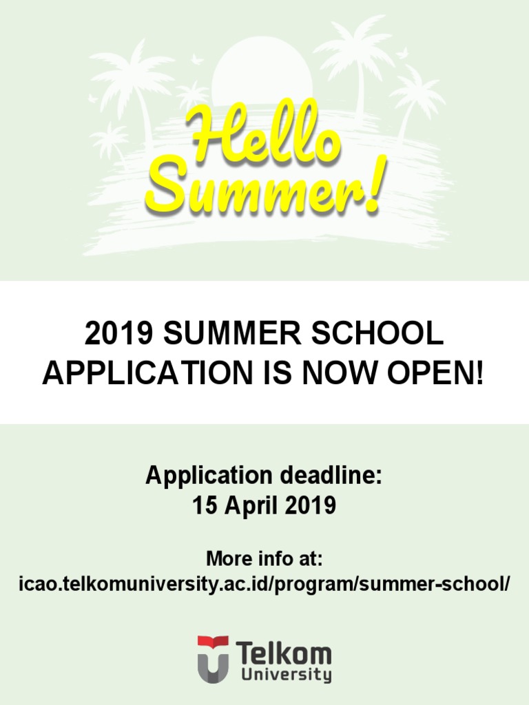 2019 Summer School Poster | PDF