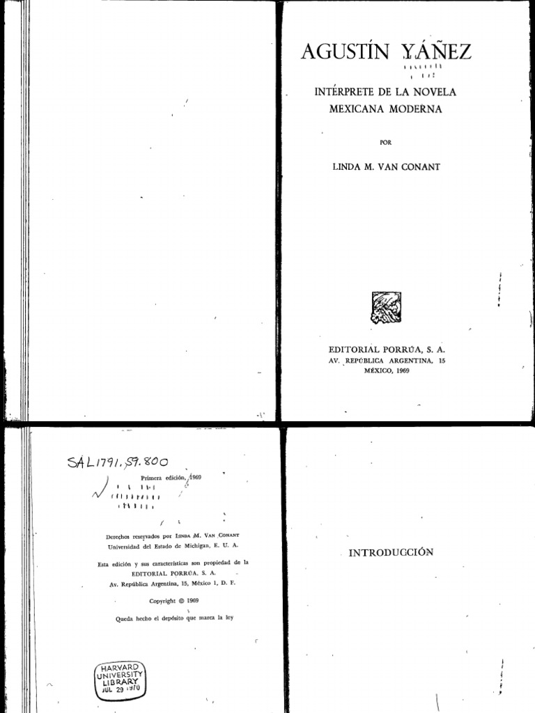 Van Conant Linda Agustín Yáñez | PDF | México | Novelas