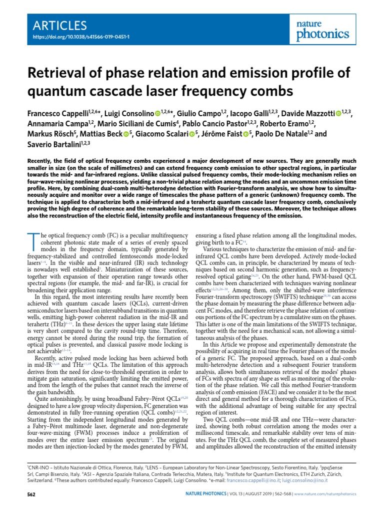 Cappelli - Nap - 2019 - Retrieval of Phase Relation and Emission ...