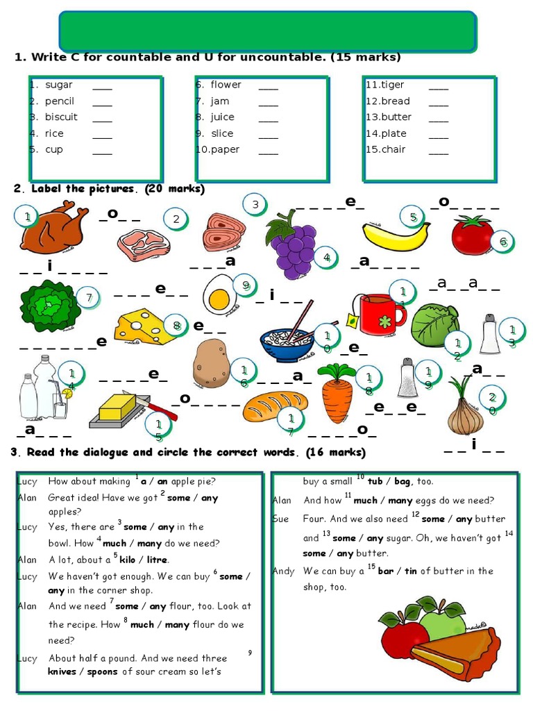 Countable and Uncountables | PDF | Salad | Cuisine