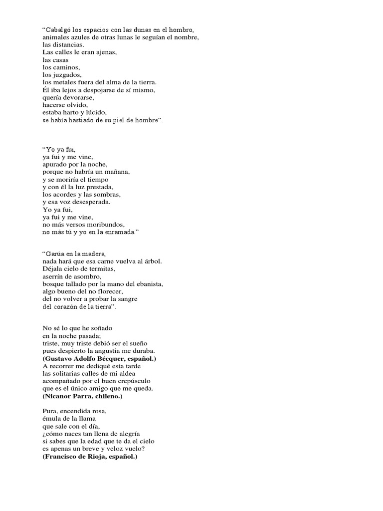 Actitud lírica en poemas seleccionados | PDF | Poesía