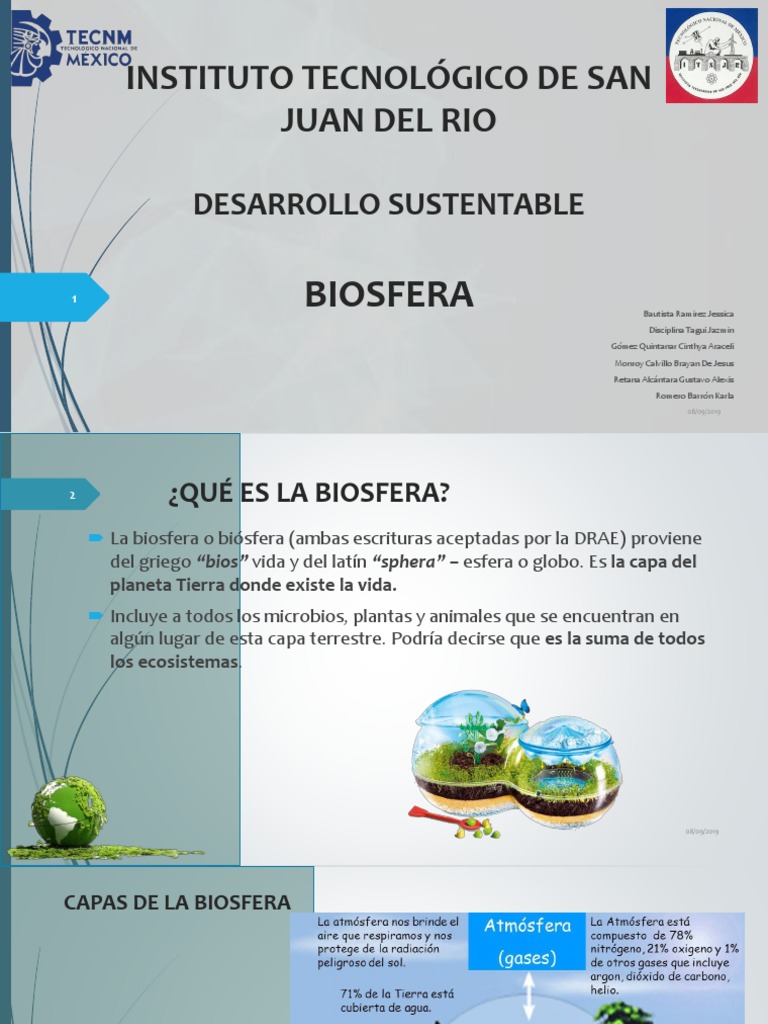 Importancia y Preservación de la Biosfera | PDF | Vida | Tierra